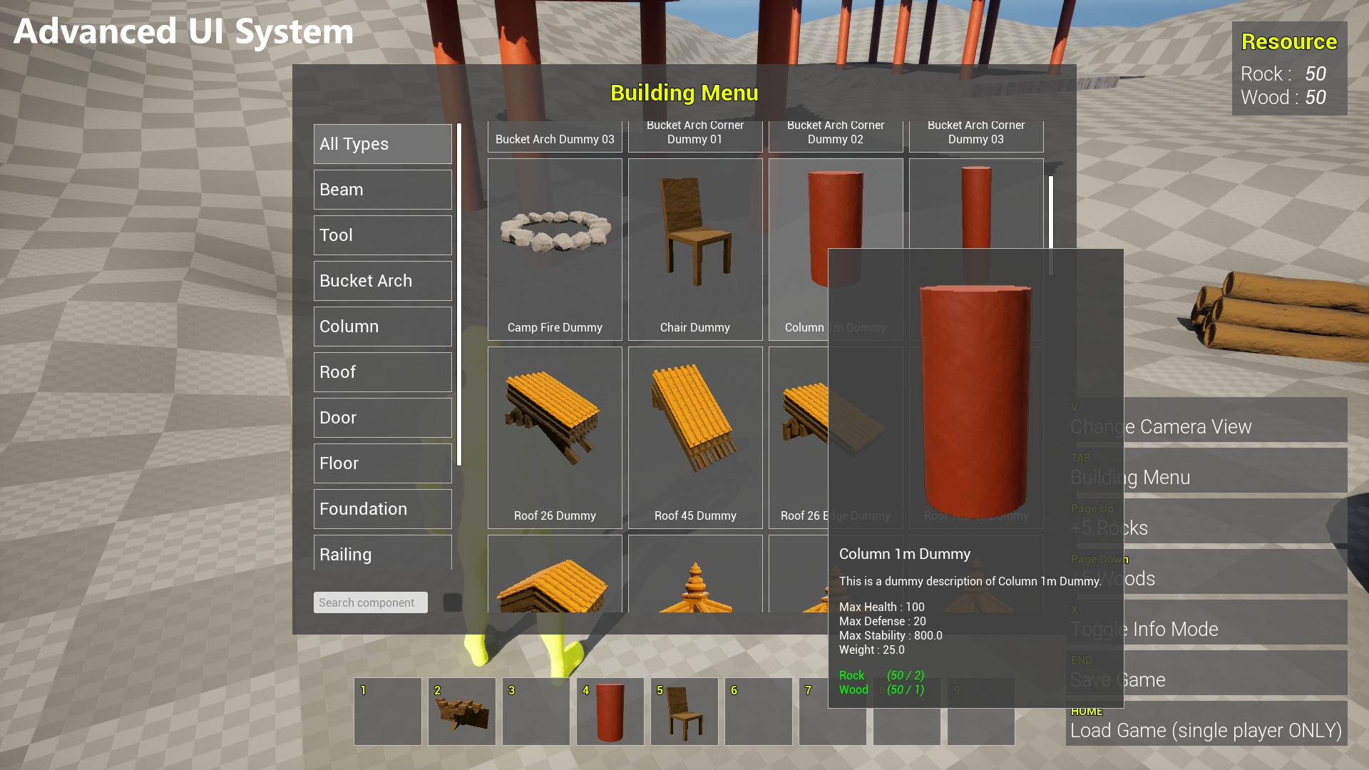 在蓝图创建的flexible Building System 虚幻引擎商城